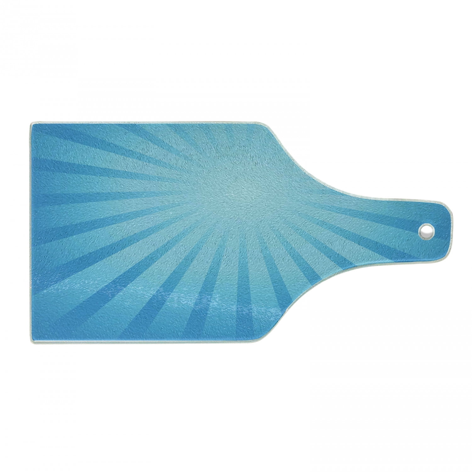 Blue Cutting Board, Abstract Blue Tone Sun Ray Style Retro Radiate ...