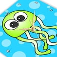 3drose, Green Kawaii Jellyfish, 13x13 Wall Clock - Walmart.com