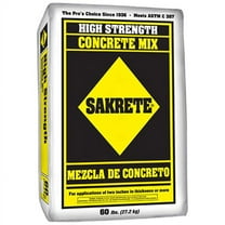 Sakrete High Strength Cement Concrete Mix, 50 lb Pail, 5000 Plus 120020 ...