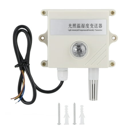 Wall-mounted Light Intensity Illumination Temperature and Humidity Transmitter Sensor ...