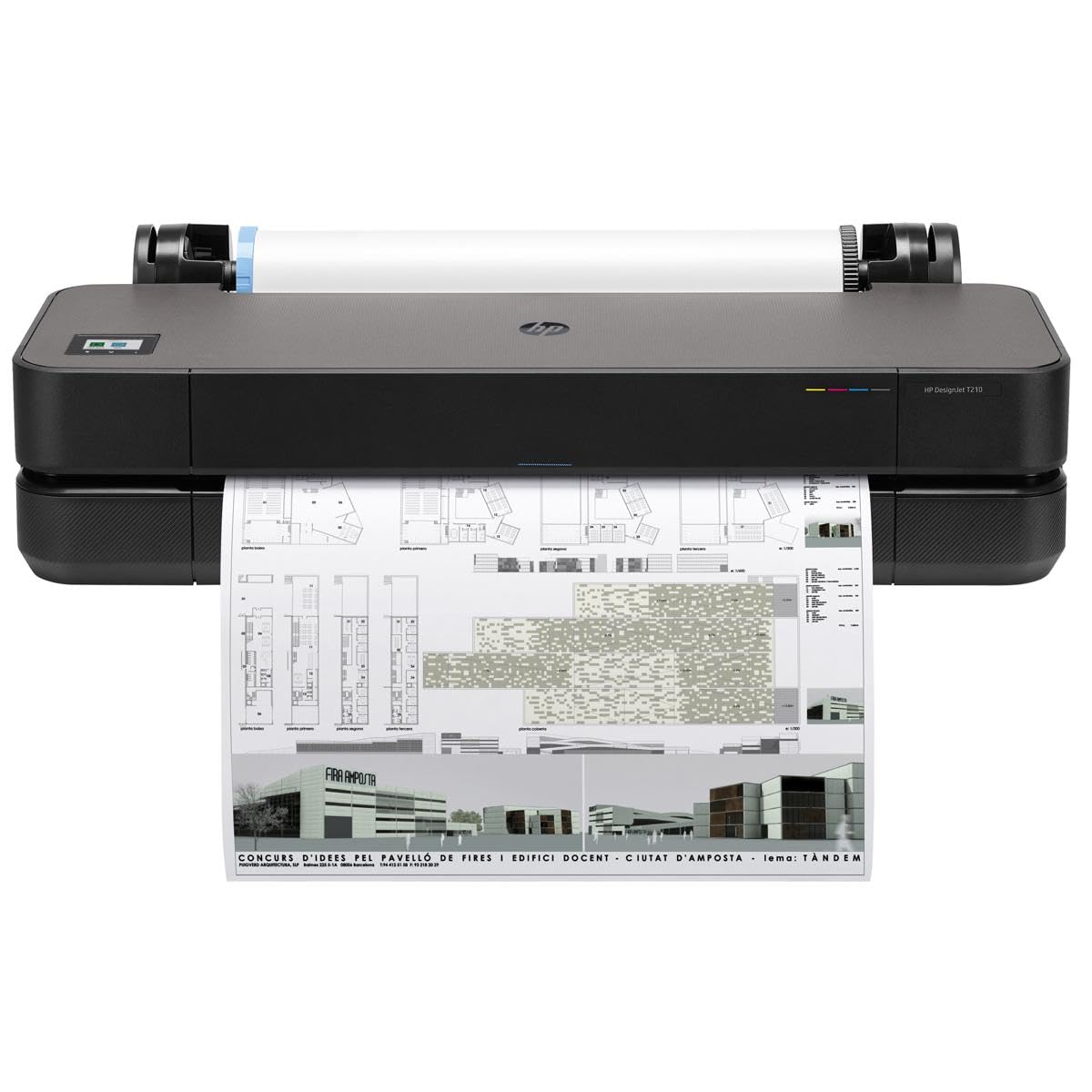 HP DesignJet T210 Impresora trazadora a Color de Gran Formato de 24 Pulgadas, Incluye Paquete de ...