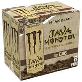 Monster Java Mean Bean Coffee + Energy Blend, 6 Pack, 11 fl oz ...