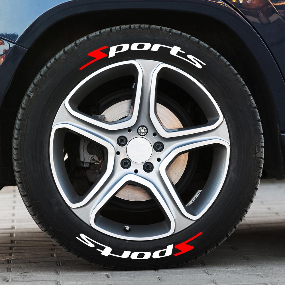 Buy Hemousy 3D Car Tire Sticker Sports Car Wheel Stickers for Tires Car ...