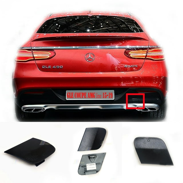 Trimla Rear Tow Cover for 15-19 Mercedes Benz W292 C292 AMG Line Fit ...