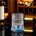 Fareti Spinning Whiskey Glass with Ambient Lighting Set, 360 Degree ...