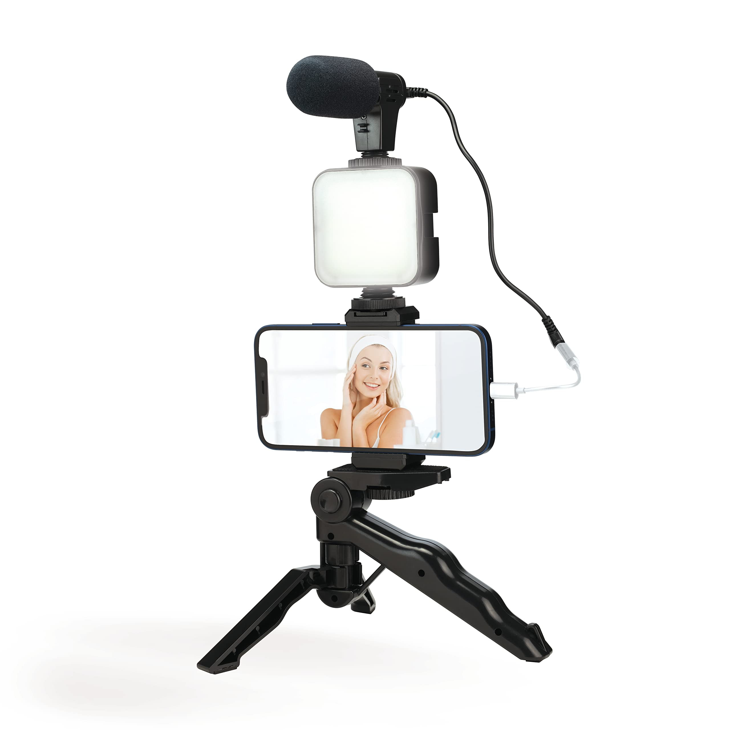 Ultimate Vlogging Studio Bundle | Professional Grip, Mini Tripod, LED ...