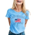 America 250 Shirt Women's Casual Anniversary Graphic Tee Patriotic Top ...