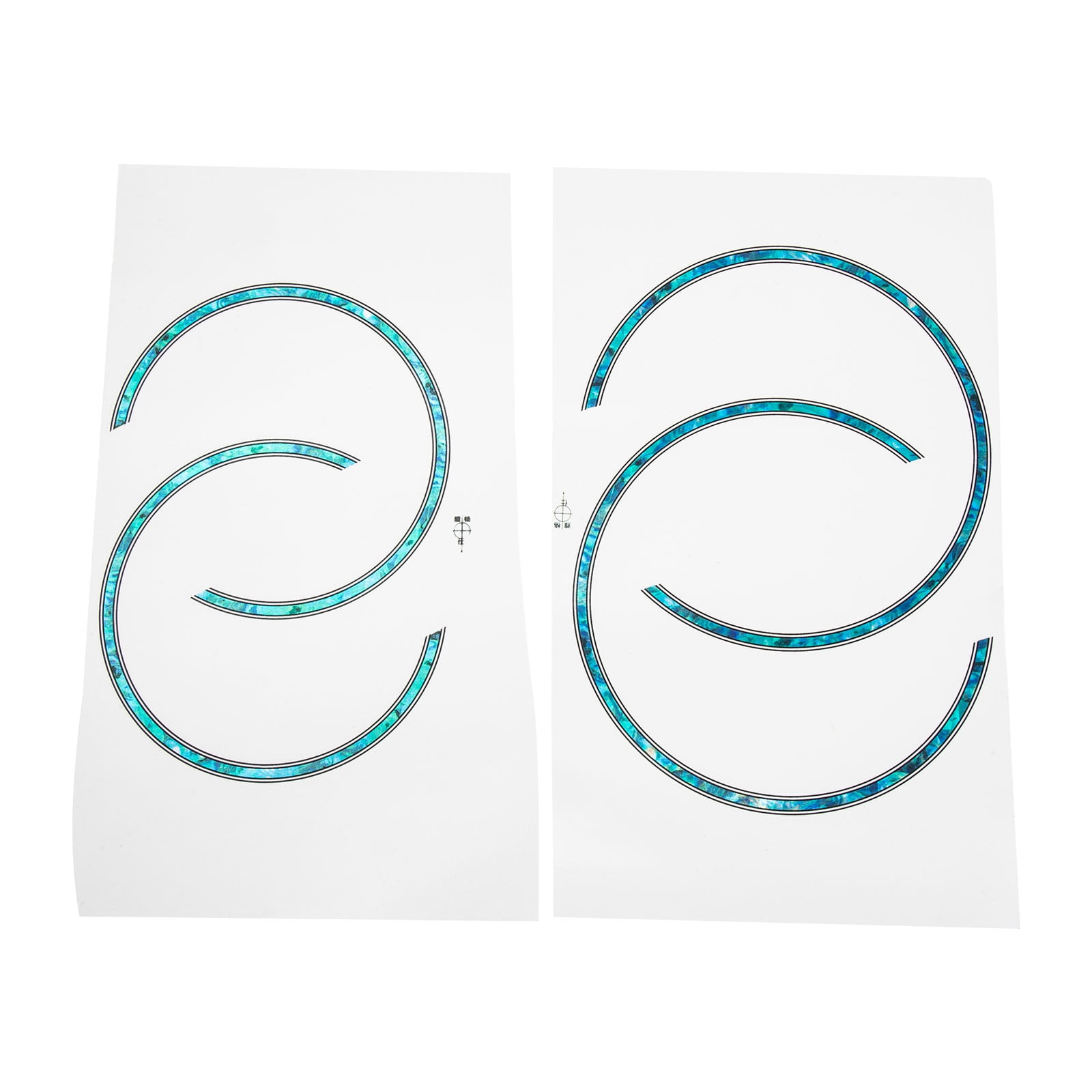 Etereauty Guitar Sticker Sound Hole Soundhole Rosette Rosette Inlay ...