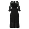 Julycc Elegant Long Anniversary Dress, Plus Size L-6XL, Womens Lace 3/4 ...