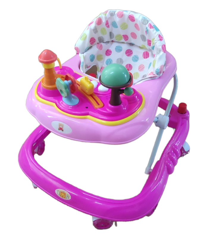 Andadera para Bebés The Baby Shop con llantas de gel y juguetero Rosa ...