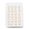 1 Pair 304 Stainless Steel Stud Earrings with Ear Nuts Ring Golden ...