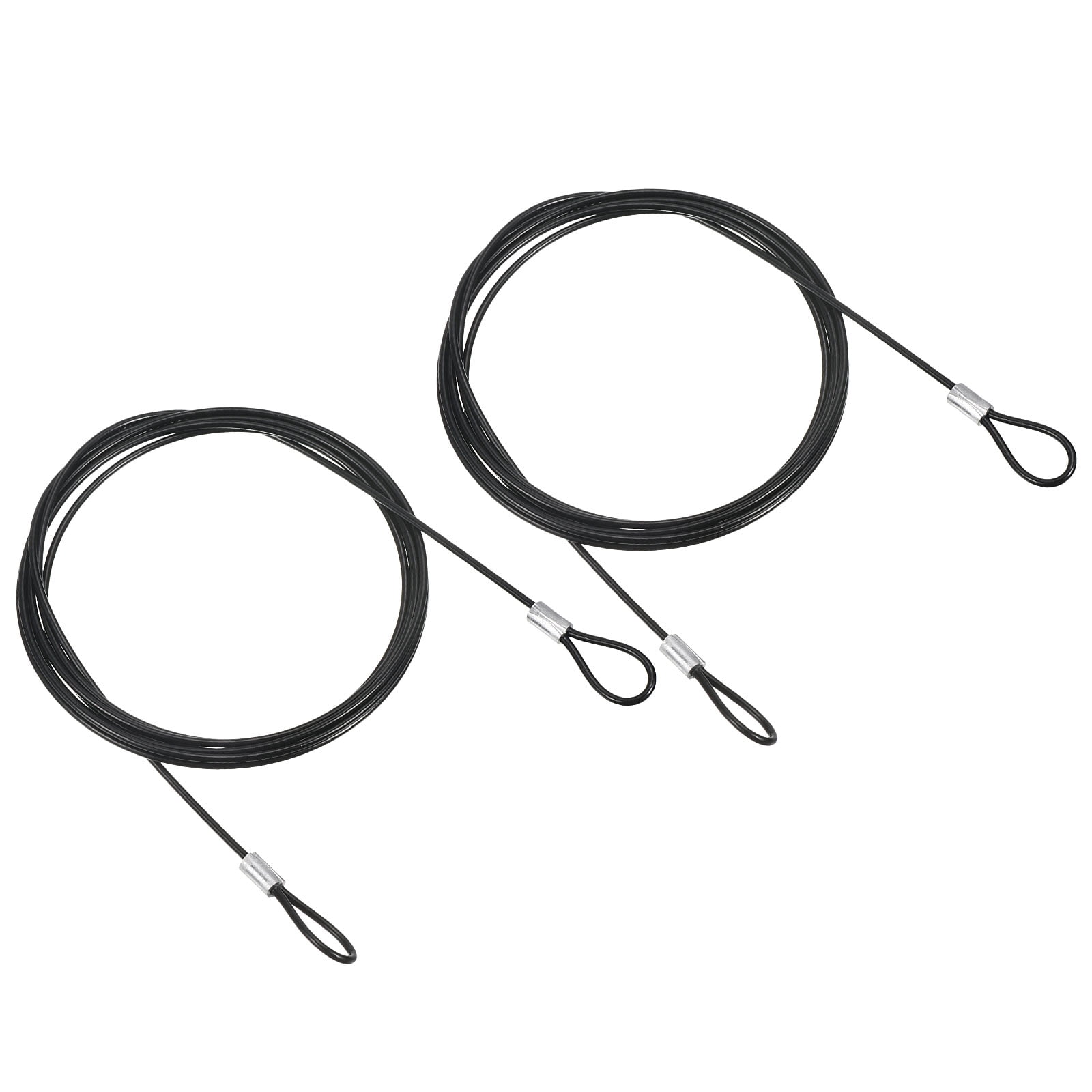 Uxcell 6.5Ft Safety Cable Lock Steel Stage Lighting Security Wire Rope ...