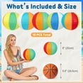 Beach Ball Paper Lanterns 10 Pcs - 8" Colorful Summer Hanging ...