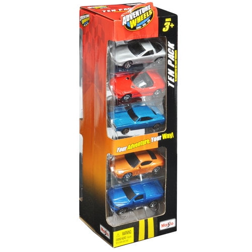 Adventure Wheels 3" Vehicle, 10 Pack - Walmart.com