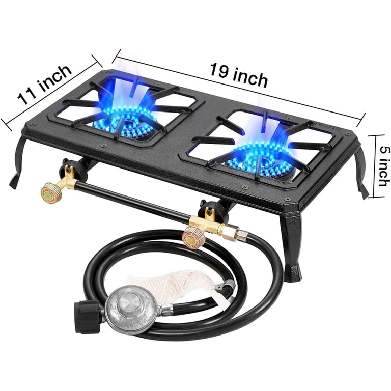 Gas Stove Dual Cast Iron Gas Burner 6kw Double Camping Stove Heavy ...