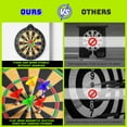 Sbekiev Magnetic Dart Board, 14 inch, Double-Sided, Safe Kids Play ...
