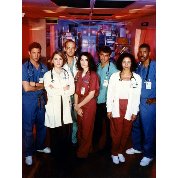 Er Cast Poster George Clooney 16x24 Poster Medium Art Poster 16x24 ...