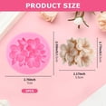 2PCS Flower Silicone Mold - 3D Resin Candle Molds Flower Fondant ...