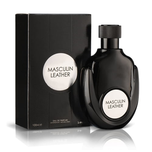 Masculin Leather Eau De Parfum Spray for Men Masculine Oud Cologne, 3.4 ...