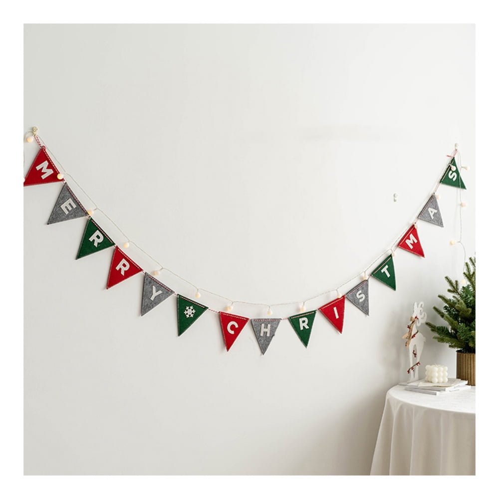 Christmas Banner Decoration Festive Hanging Christmas Banner for Walls ...