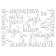 Free Shipping! Sizzix Thinlits Dies By Tim Holtz 17/Pkg-Script Holiday Words - Walmart.com ...