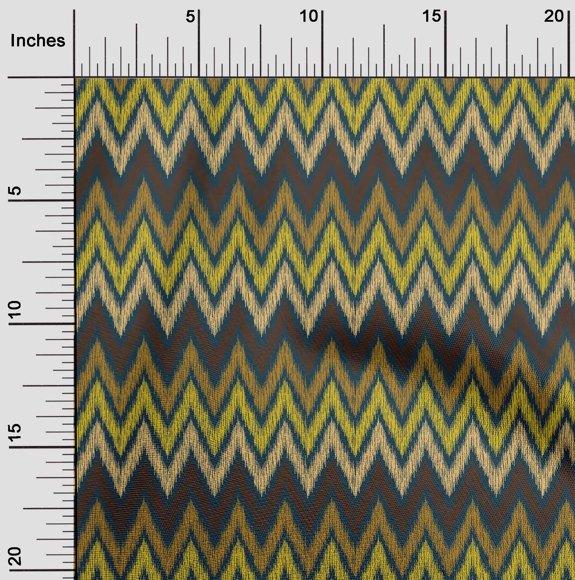 oneOone Viscose Jersey Fabric Chevron Ikat Fabric Prints By Yard 60 ...