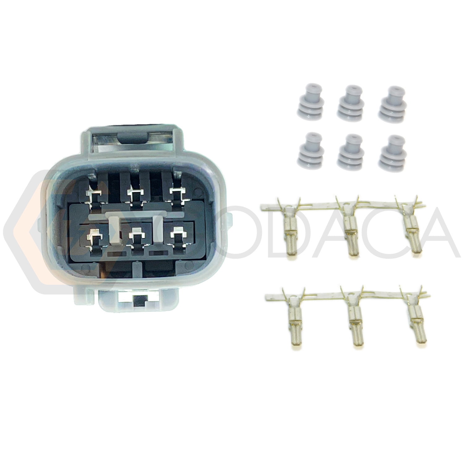 1x Male Connector 6-way for Injection Pressure 90980-10987 w/out wire ...