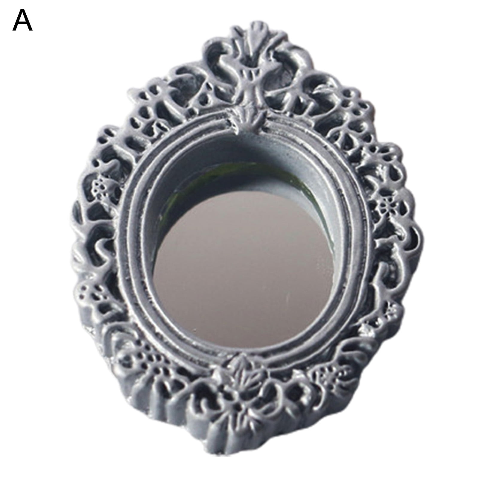 Skindy Classic Resin Miniature Mirror - Good Craftsmanship Carved Oval ...