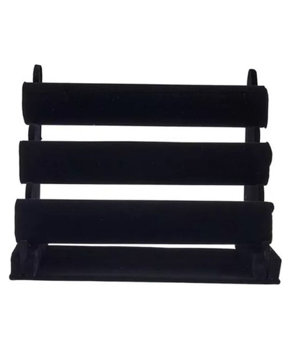 Exhibidor Porta Pulseras y joyería con porta Reloj Con 3 Niveles Negro ...