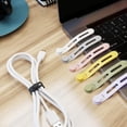 ANXPTIME 5Pcs Adjustable Silicone Cable Organizers Ties Reusable Wire ...