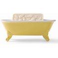 6.5" Ceramic Mini Decorative Clawfoot Bathtub Bar Soap Dish, Kitchen ...