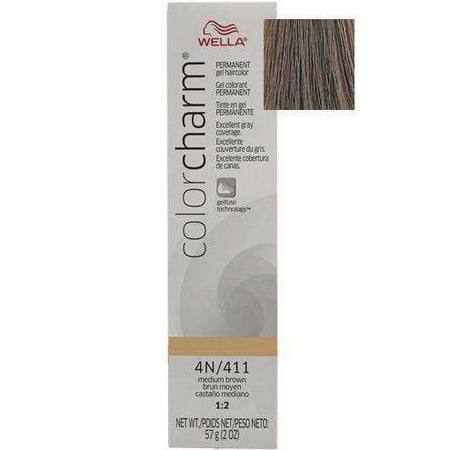 Wella Color Charm Gel Permanent Hair Color - 4N/411 Medium Brown ...