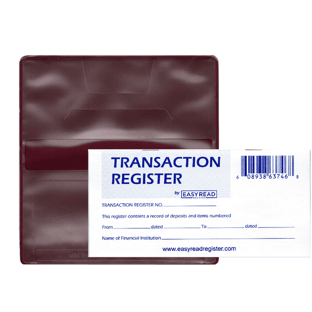 10 Checkbook Transaction Registers w/Vinyl Checkbook Cover (Jazzberry ...