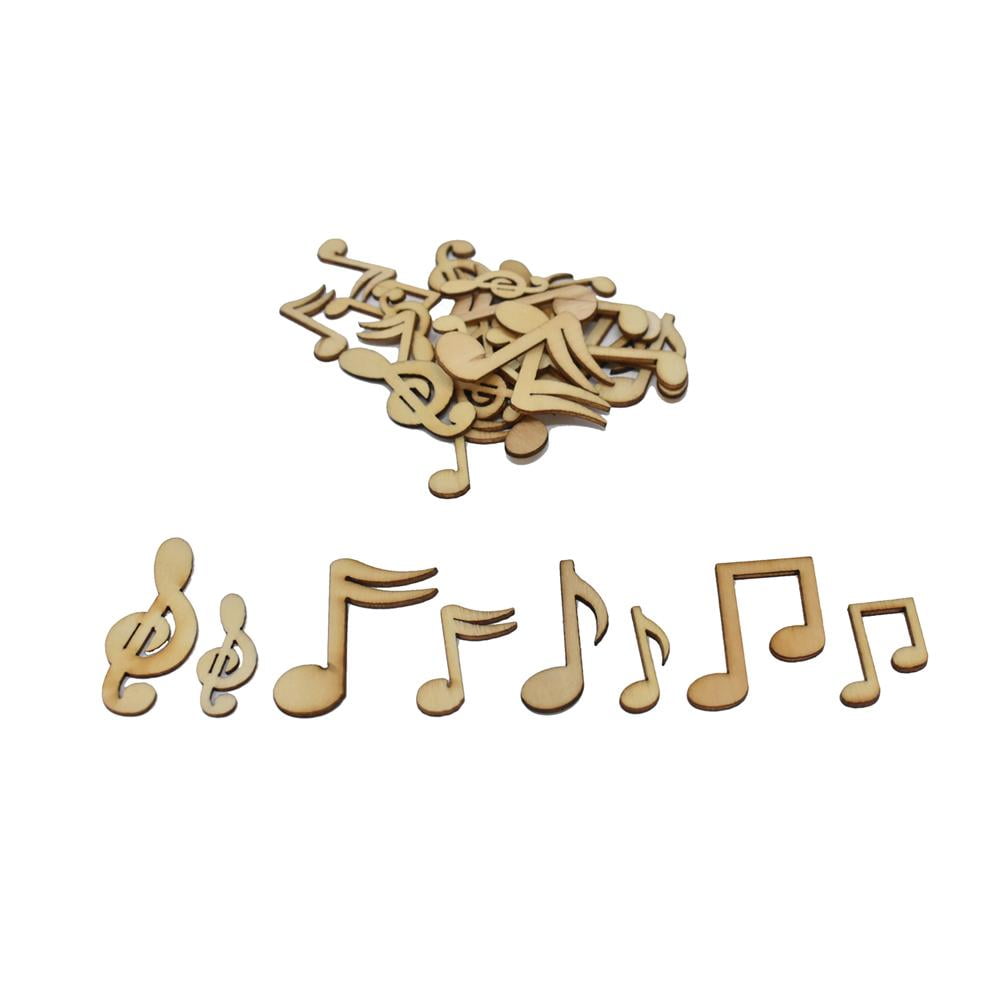 Laser Cut Assorted Wood Music Notes, Natural, 15-Piece - Walmart.com
