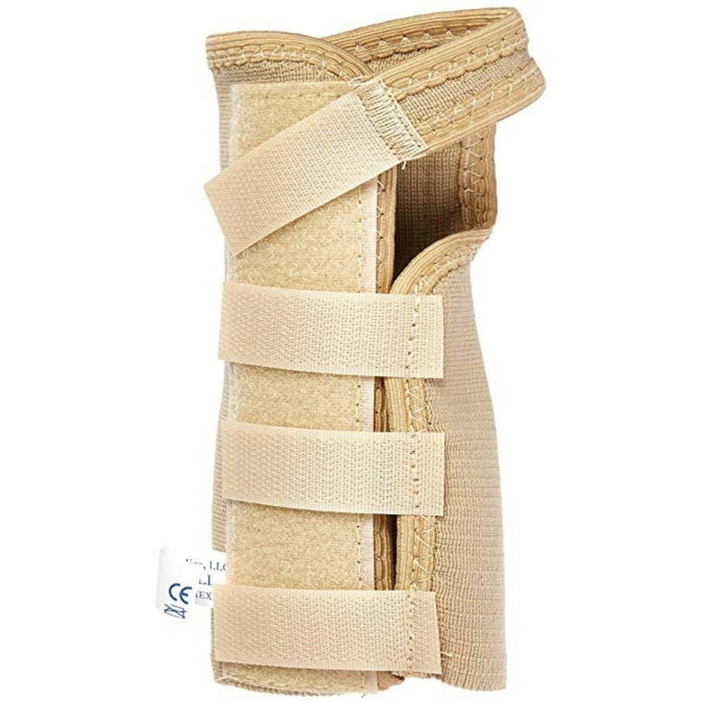 Procare Wrist Splint Cotton Elastic, Left Hand Beige, X-Large - Walmart ...
