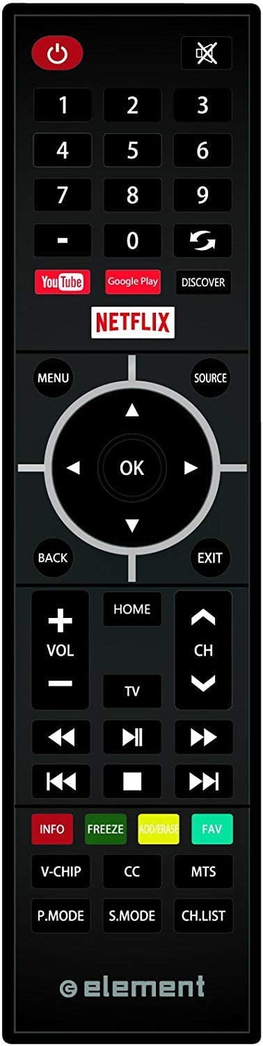 Element OTT Smart TV Remote V2 Compatible with Element Smart TVs with ...