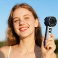erfcxs Mini Handheld Fan Portable TYPE C Rechargeable Small Fan With 3 ...