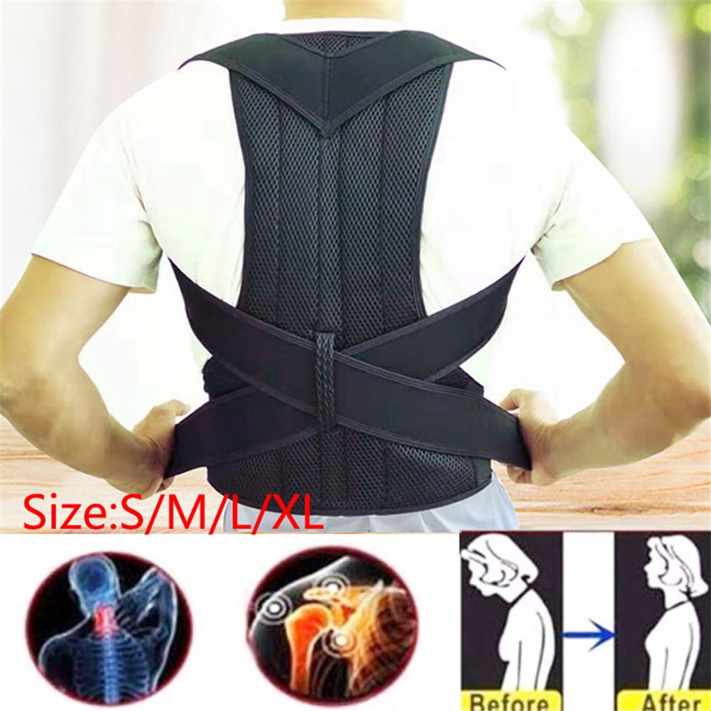 Back Brace Posture Corrector for Women Men - Back Lumbar Adjustable ...