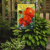 Carolines Treasures BMBO0946GF Poppies by Maureen Bonfield Flag Garden ...