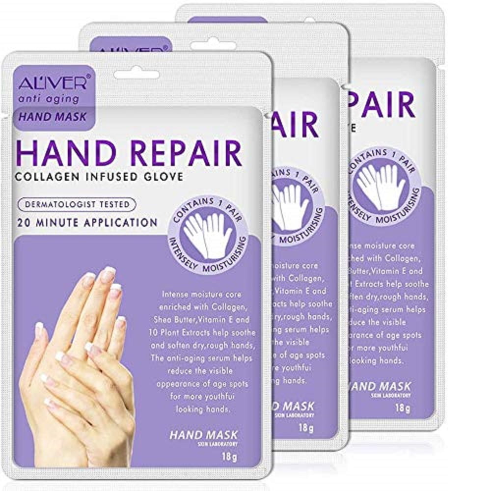 Hand Peel Mask 3 Pack, Moisturizing Gloves, Hand Peeling Mask, Hand ...