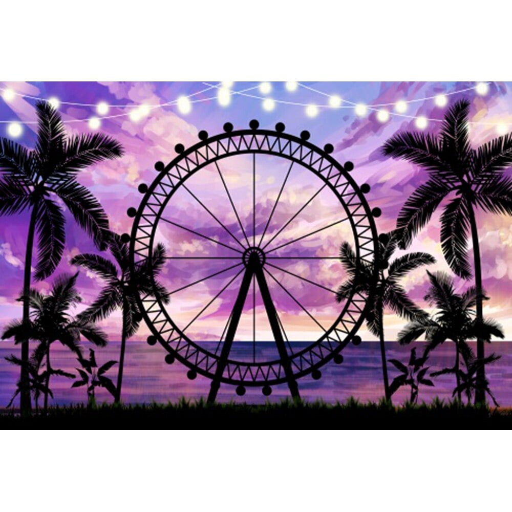 Baby Birthday Photography Backdrop Carousel Horse Newborn Baby Shower ...