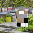 Brown Gray Garden Flag 28x40 Inch Abstract Color Block Double Sided ...