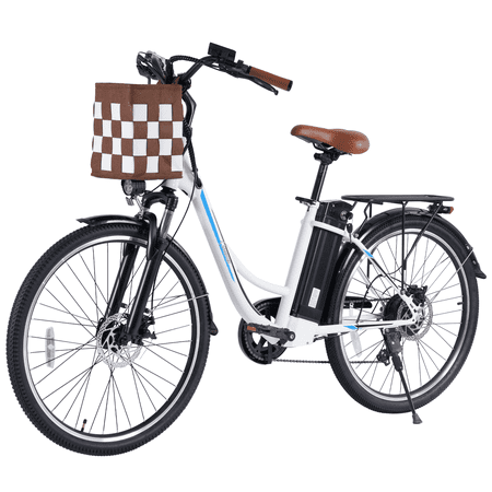 Cinverter Libra Electric Bike for Adults, 26" City Ebike 350W Electric ...