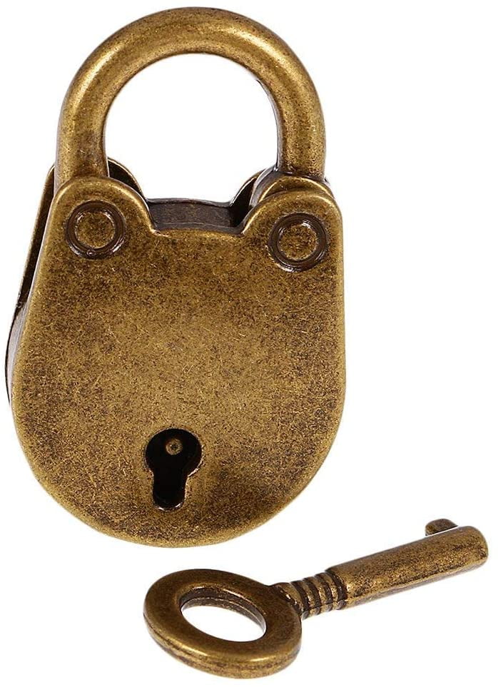 Mini Padlock With Key Mini Bear Shape Padlock Vintage Antique Style ...