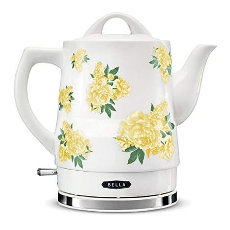 BELLA 1.5 Liter Electric Ceramic Tea Kettle with Boil Dry Protection ...