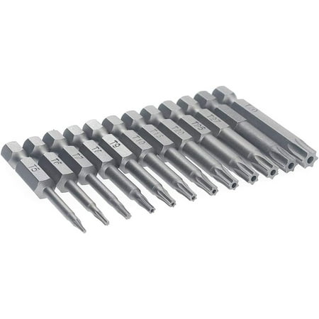 FanShow 12 Torx (6.35mm) 50mm Hex Socket Magnetic Steel Screwdriver ...