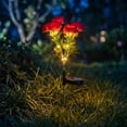 Solar LED Flame Effect Garden Stake Light for Outdoor For Patio and ...