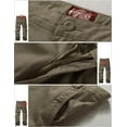 Matchstick Men's Retro Relaxed Plus Size Cargo Pants with Multi Pockets ...