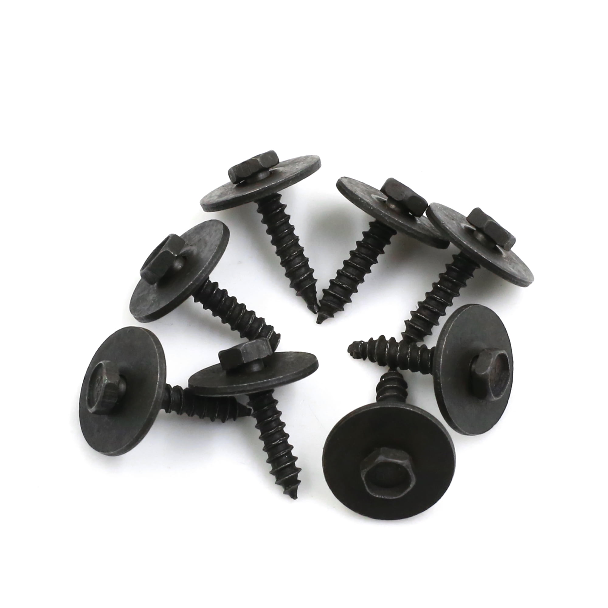 8pcs 4.2 x 22mm Stainless Steel Black Truss Head Screw for Car Bumper ...