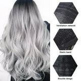 Creamily 24" Grey Wigs for Women Glueless Water Wavy Wigs Long Grey ...